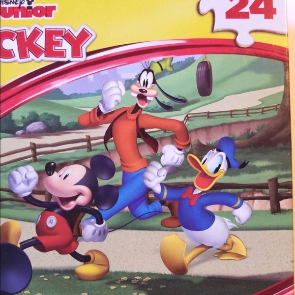 Disney | Accessories | Disney Mickey Mouse 24pc Puzzle Large Box | Poshmark